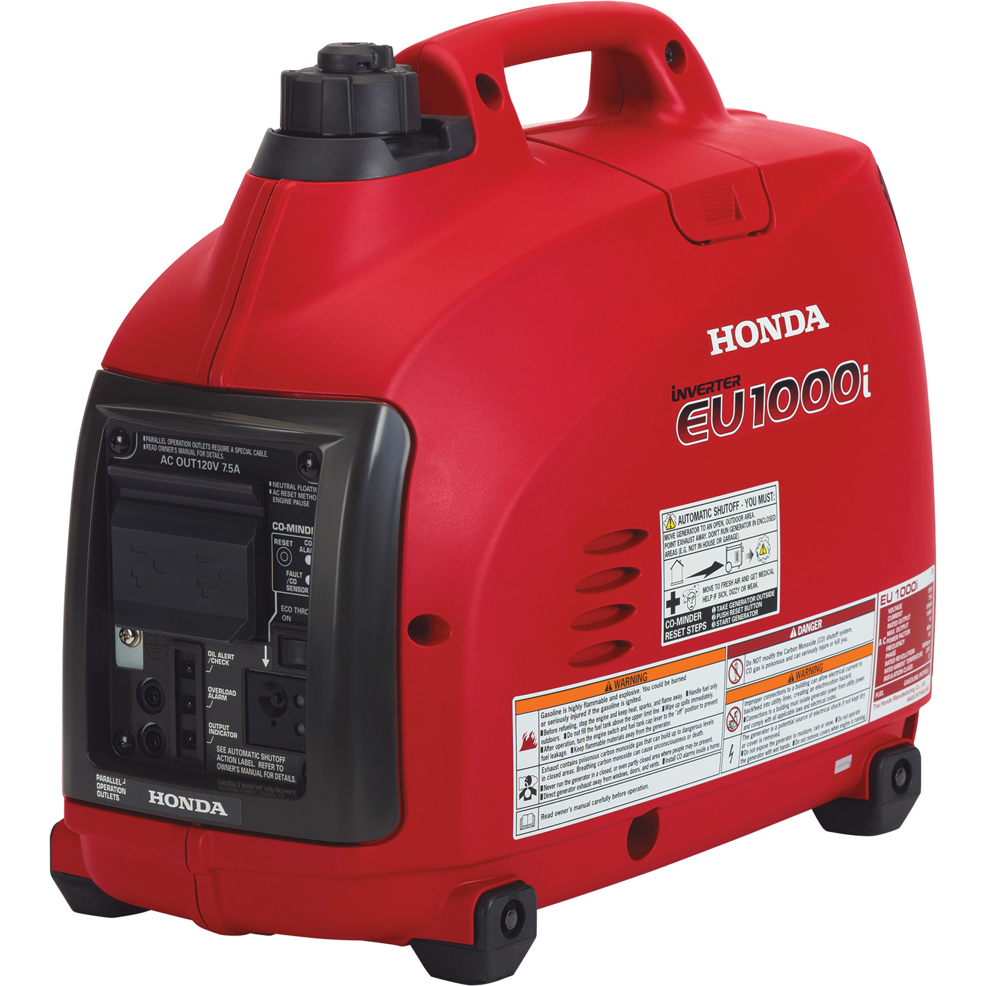 Honda EU2000 Portable Inverter Generator — 2000 Surge Watts, 1600 Rated ...