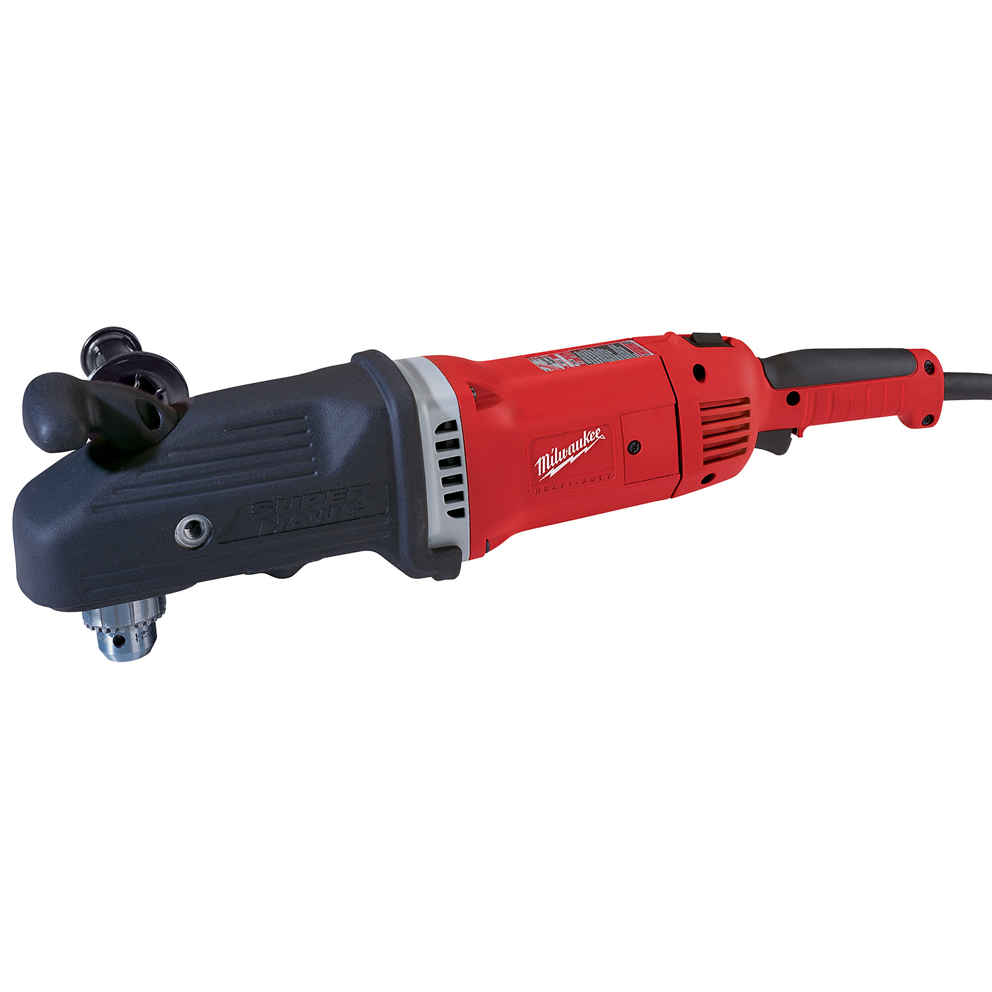 Milwaukee Super Hawg Corded Electric Drill With Side Handle, 1/2in ...