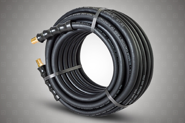 Klutch Rubber Air Hose, 3/8in. x 50ft., 300 PSI | Northern Tool