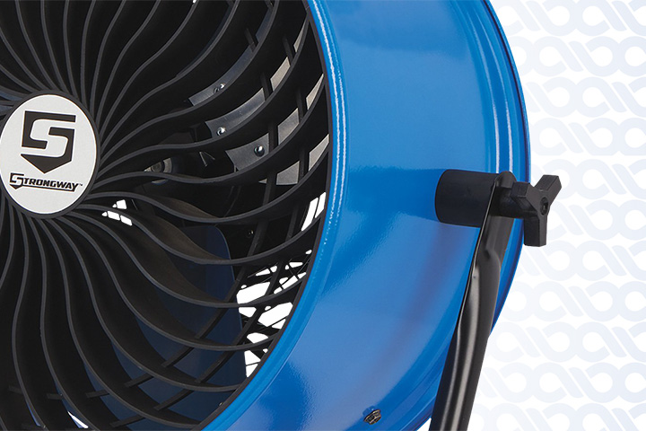 Strongway 18in. Turbo Tilt Direct Drive 3-Speed Floor Fan, 3800 CFM, 1/ ...
