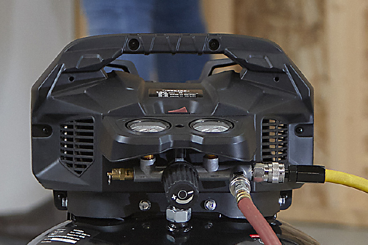 Ironton Oil-Free Pancake Compressor, 1.5 HP, 6 Gallons, 2.6/3.6 CFM ...