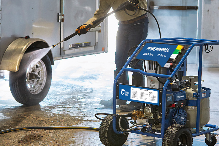 Powerhorse Gas Hot Water Pressure Washer with Propane Burner, 3600 PSI ...