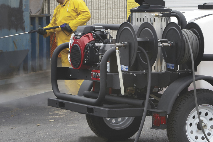 NorthStar Trailer-Mounted Hot Water Commercial Pressure Washer, 4000 ...