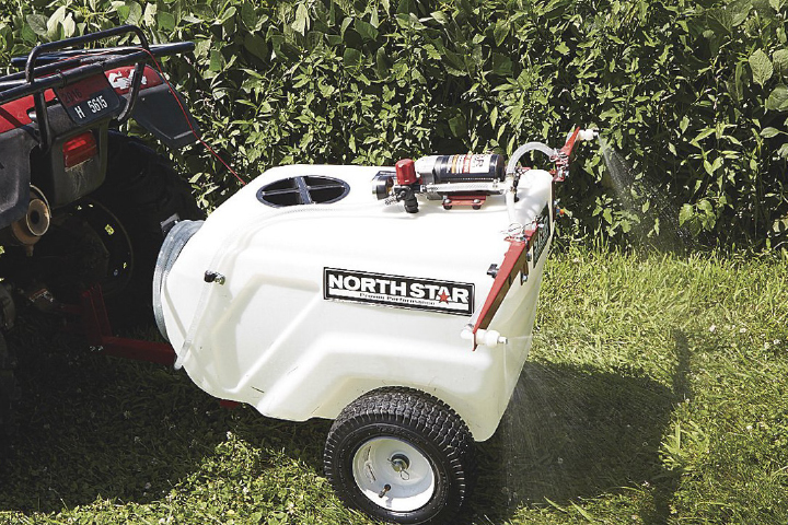 NorthStar Tow-Behind Trailer Boom/Broadcast/Spot Sprayer, 31-Gallon ...
