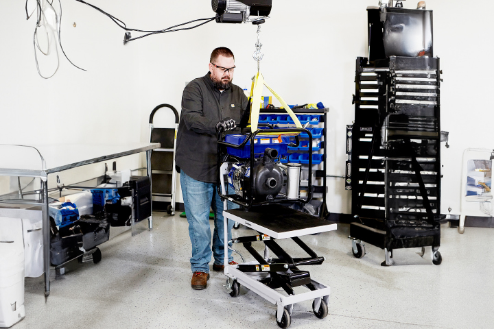 Strongway Electric Cable Hoist, 550-Lb. Single Line Capacity/1100-Lb ...