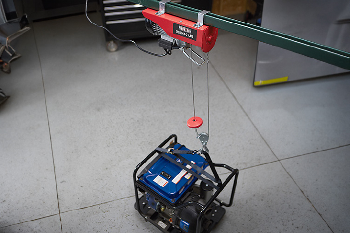 Ironton Electric Cable Hoist, 220-lb. Single-Line Capacity/440-Lb ...