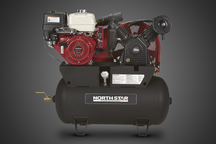 NorthStar Gas-Powered Air Compressor, Honda GX390 OHV Engine, 30-Gallon ...
