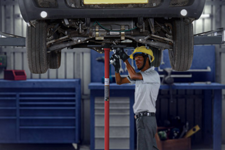 Strongway High-Position 3/4-Ton Under Hoist Jack Stand with Foot Pedal ...