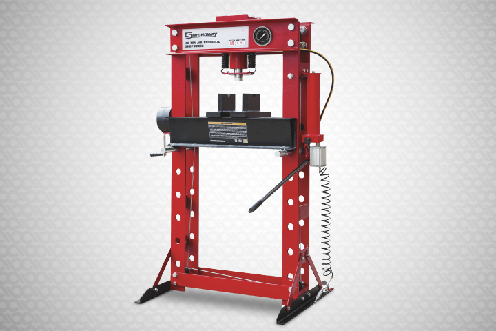 Strongway 40-Ton Pneumatic Shop Press with Gauge and Winch | Northern Tool
