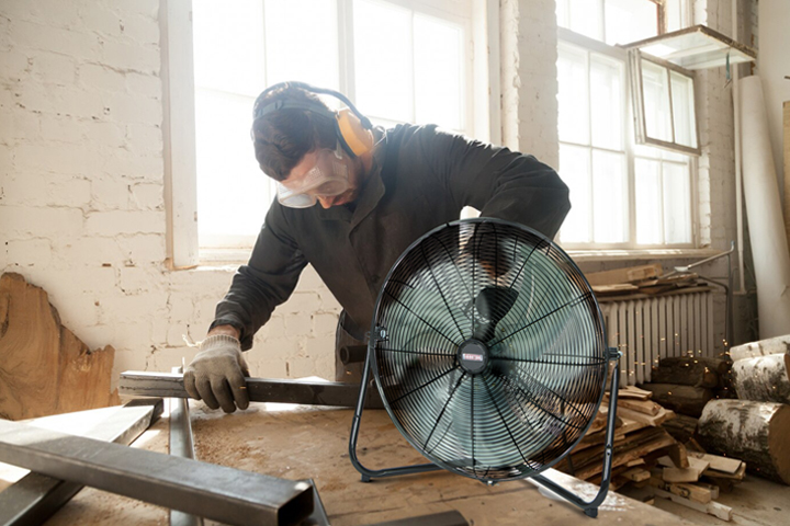 Ironton High-Velocity Indoor Floor Fan, 20in., 3600 CFM, 120 Volts ...