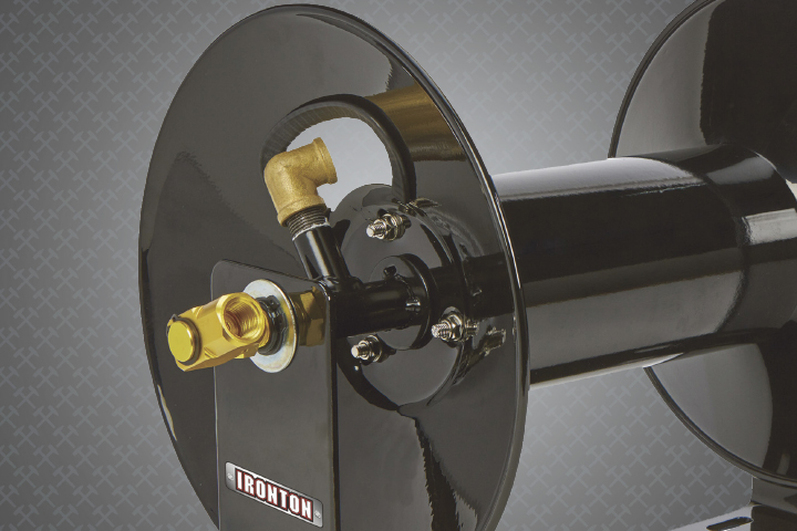 Ironton Air Hose Reel, Holds 3/8in. x 100ft. Hose, 300 PSI Max ...