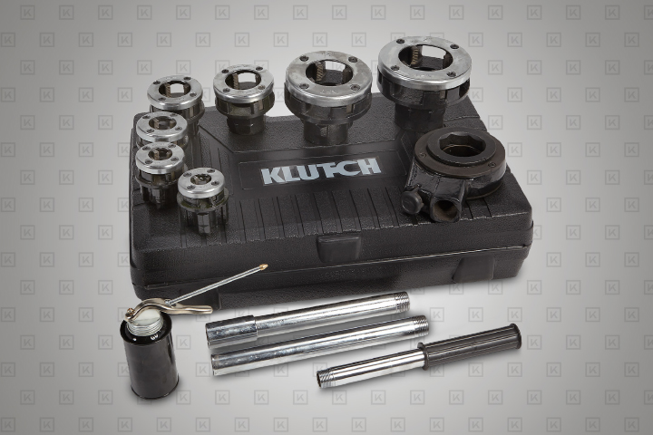 Klutch Ratcheting Pipe Threader Set, 12-Pcs. | Northern Tool