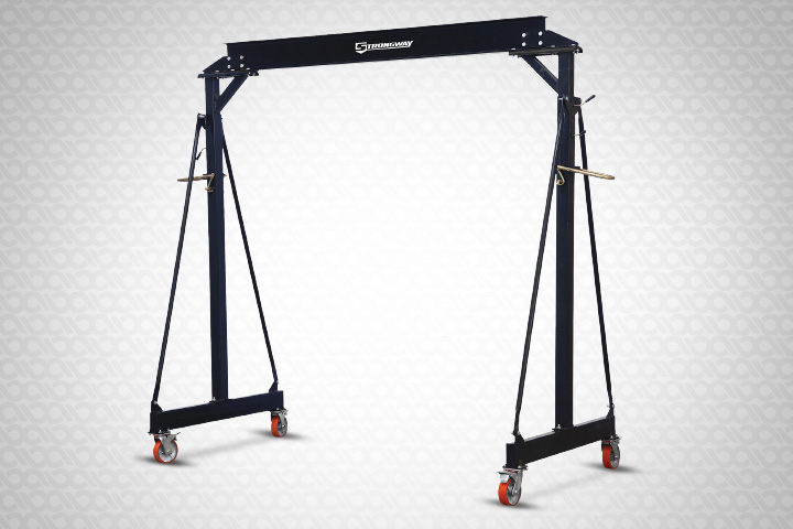 Strongway Adjustable Gantry Crane, 2000-Lb. Capacity, 7.87ft.–11.9ft ...