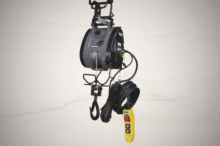 Bannon Compact Electric Cable Hoist, 500-Lb. Capacity, 95ft. Lift, 110 ...