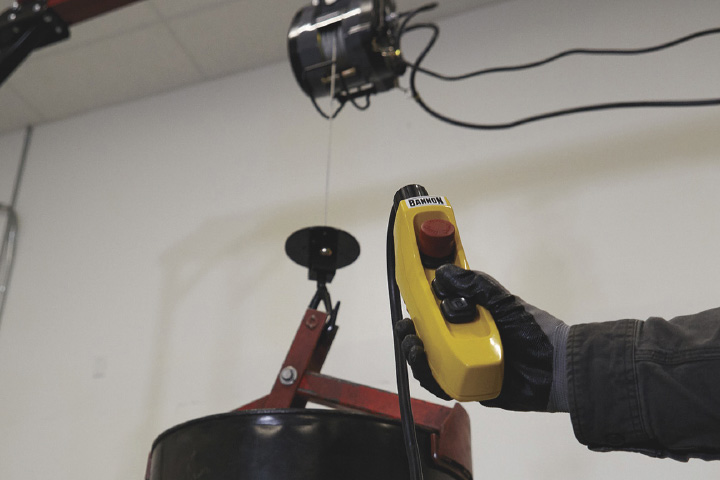 Bannon Compact Electric Cable Hoist, 1100-Lb. Capacity, 95ft. Lift, 110 ...