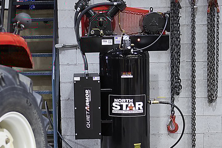 NorthStar Air Compressor with Quiet Armor, 60 Gal., 5 HP, 19 CFM @ 90 ...