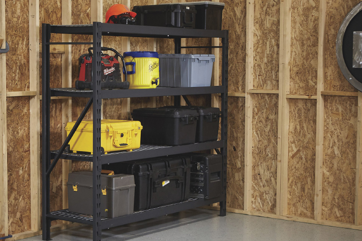 Ironton 4-Tier Storage Shelving, 77in.W x 72in.H x 24in.D | Northern Tool