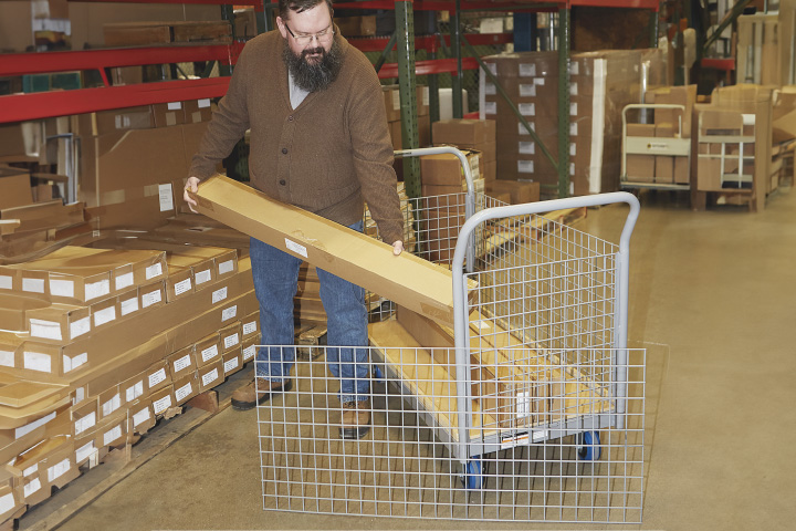 Strongway Side-Panel Platform Cart, 2000-Lb. Capacity, 48in.L x 24in.W ...