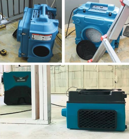 B-Air HEPA Air Scrubber — 1/3 HP, 500 CFM, Blue, Model# RA-650 BLUE ...