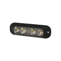 Ecco LED Directional Warning Light, Amber Lens, 30 Flash Patterns ...