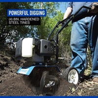 Powerhorse Mini Cultivator, 10in. Tilling Width, 43cc 2-Cycle Viper ...