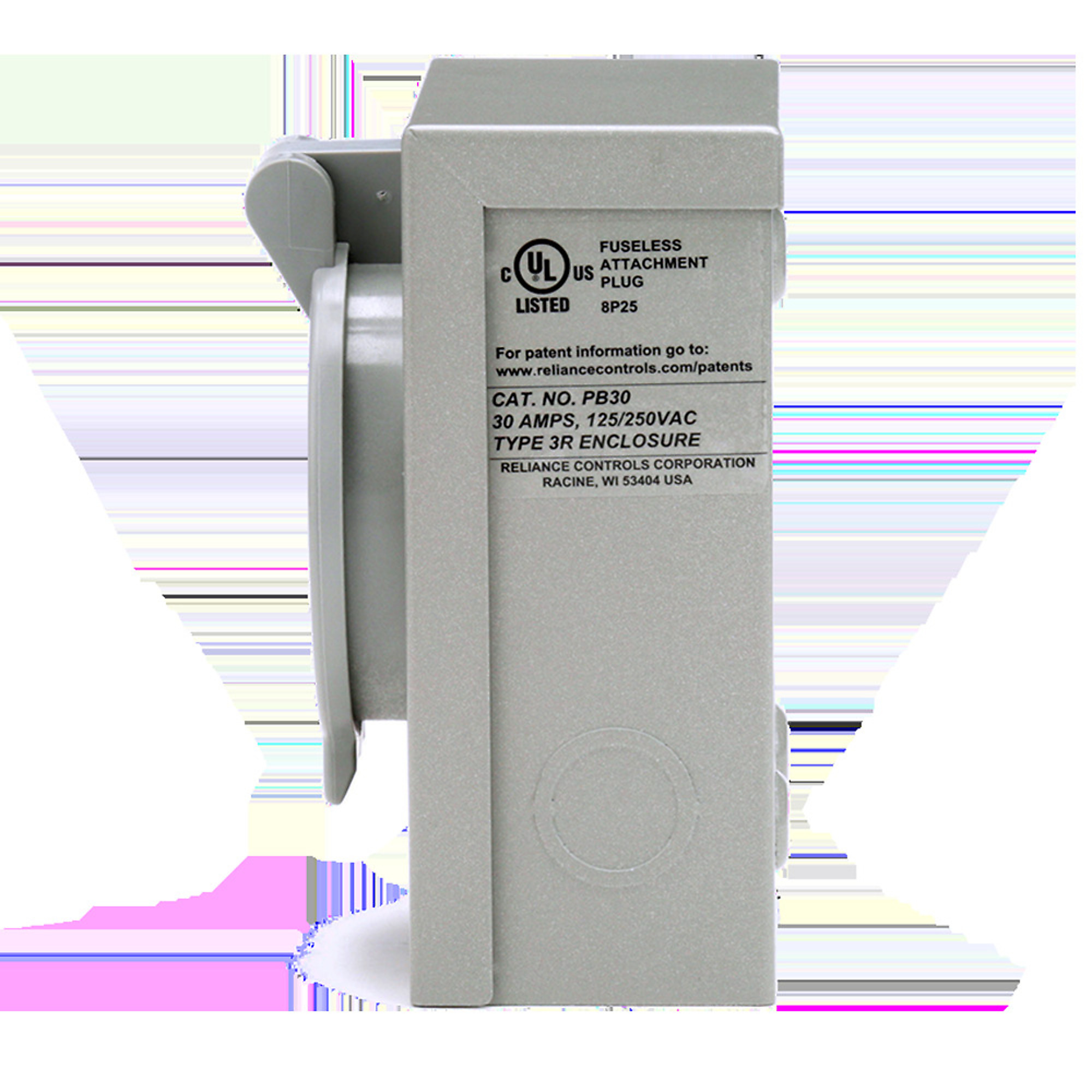 Reliance Raintight Generator Power Inlet Box, 30 Amp, Model# PB30 ...