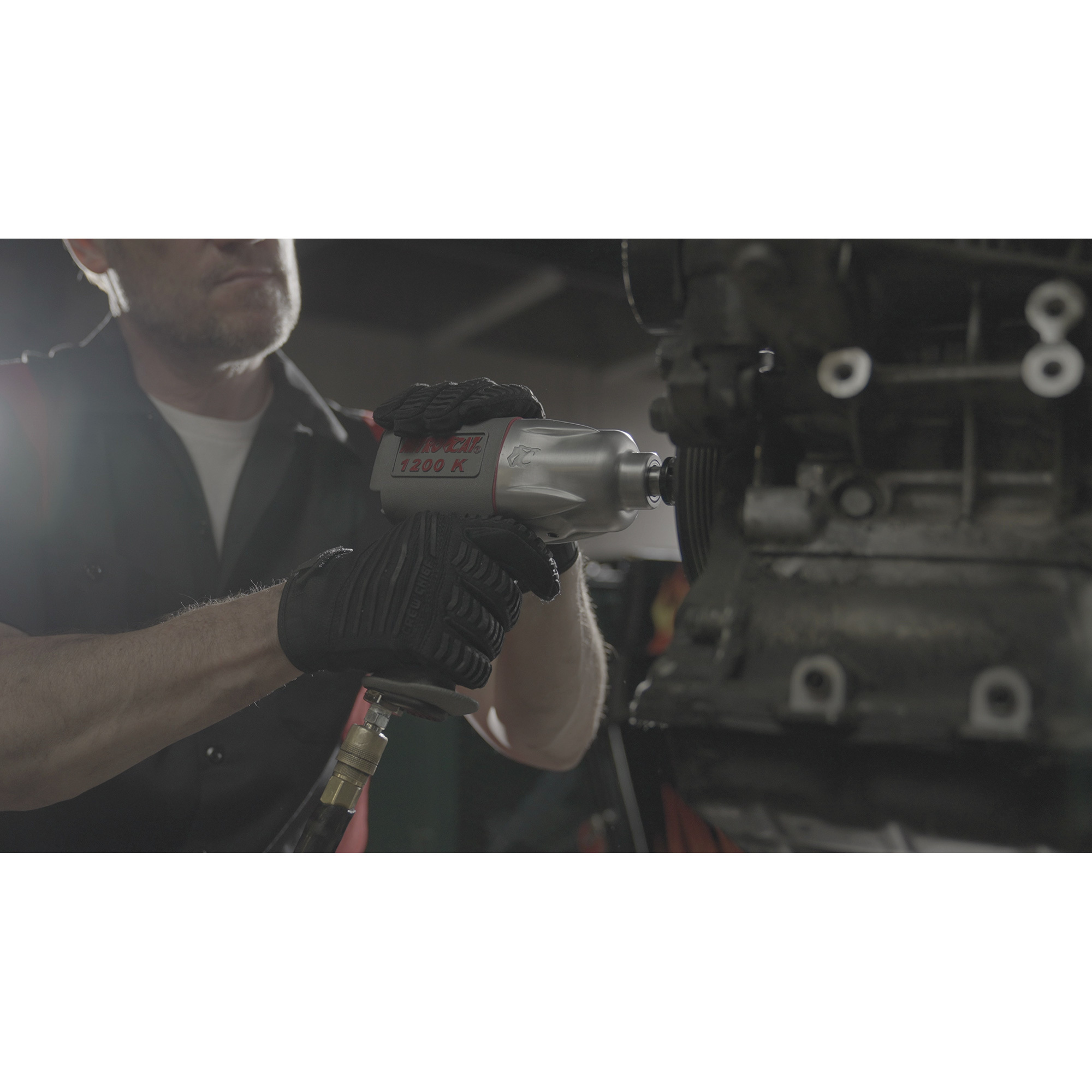 NitroCat Kevlar Composite Air Impact Wrench, 1/2in. Drive, 4 CFM, 1295 ...