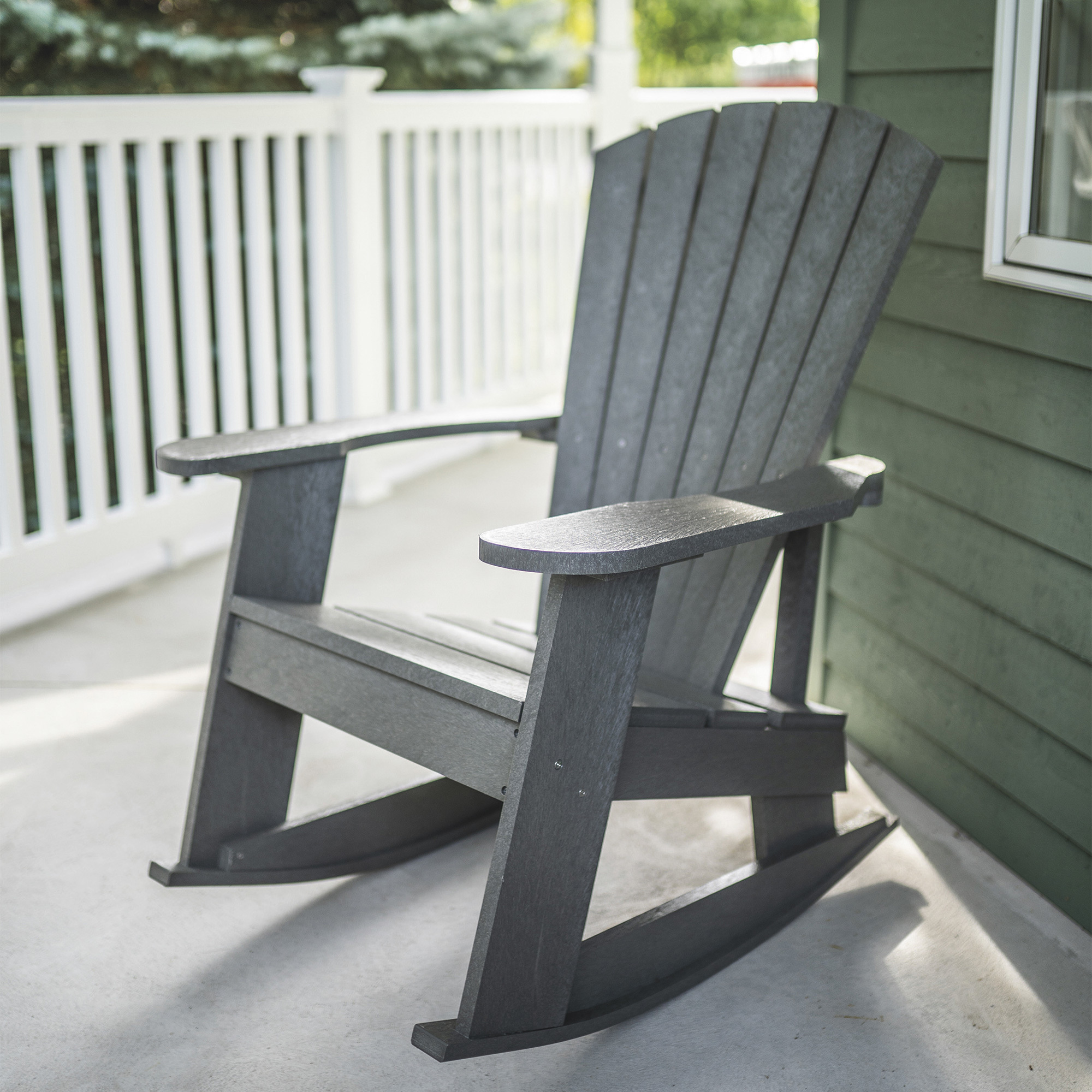 Capterra Casual Adirondack Rocker Chair, Greystone, Model# CRX09-48 ...