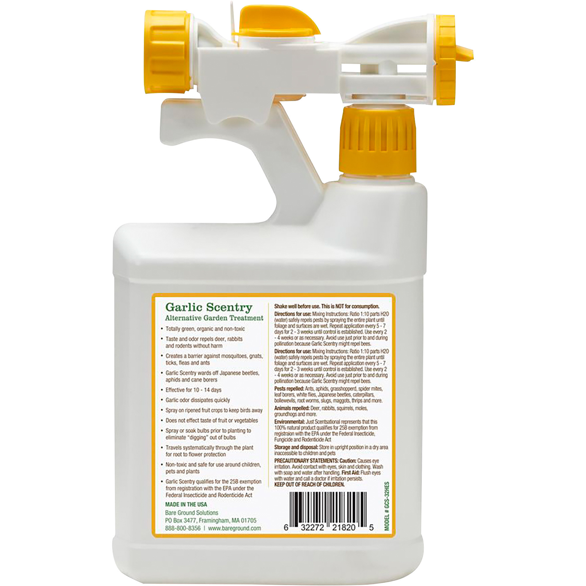 Bare Ground Garlic Sentry Concentrate with Sprayer, 32 Oz., Model# GCS ...