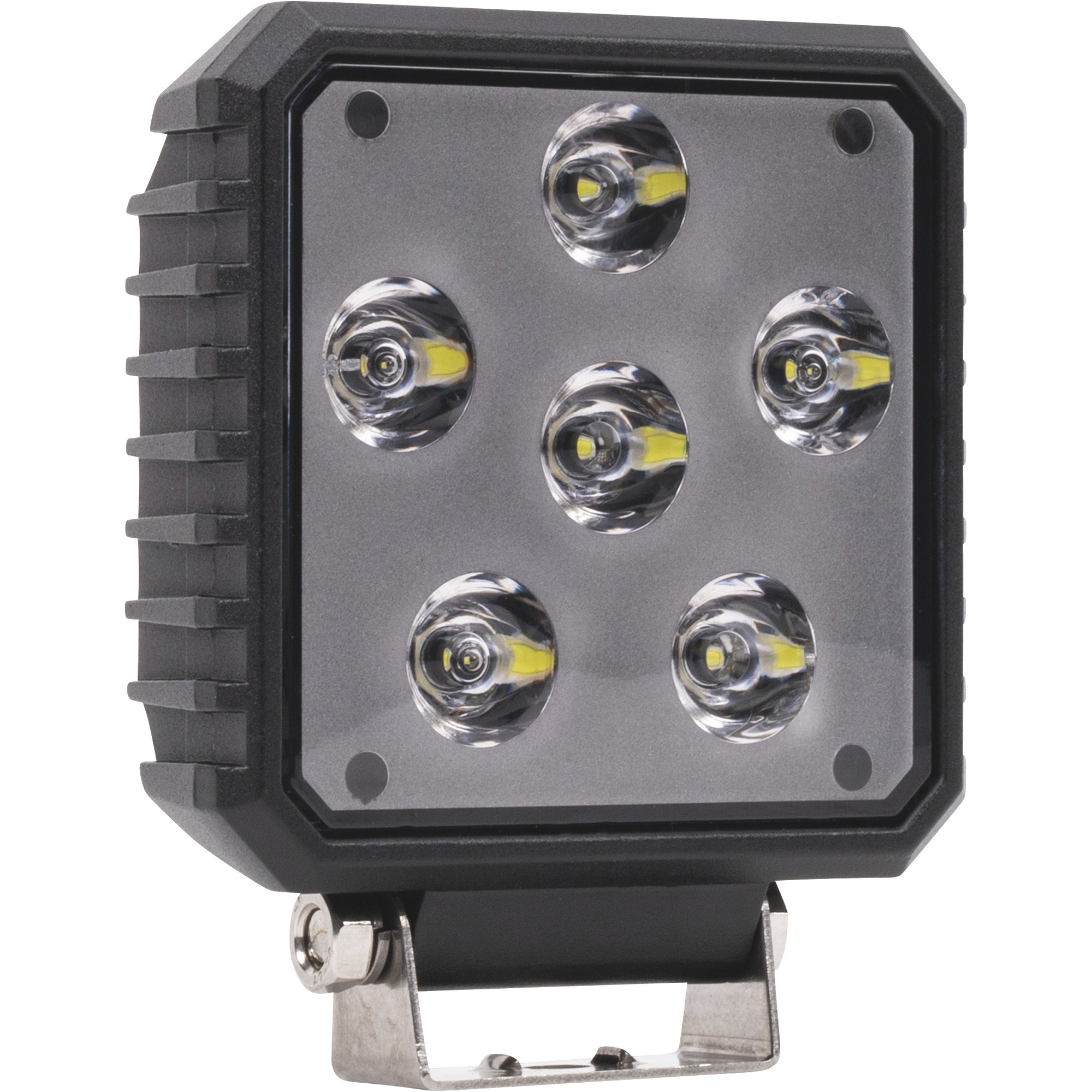 Blazer 12 Volt LED Utility Flood Light — 4in., Square, 4600 Raw/3000 ...
