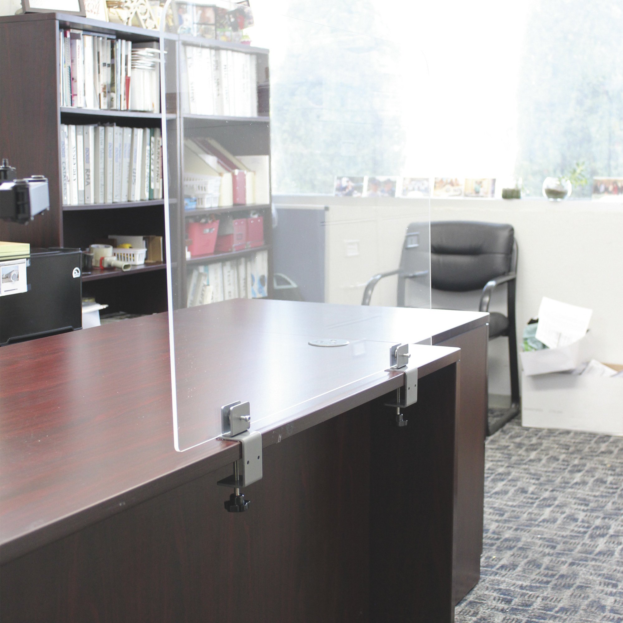 Boss Clear Plexiglass Protective Panel — Cubical Mount, 24in. x 24in ...