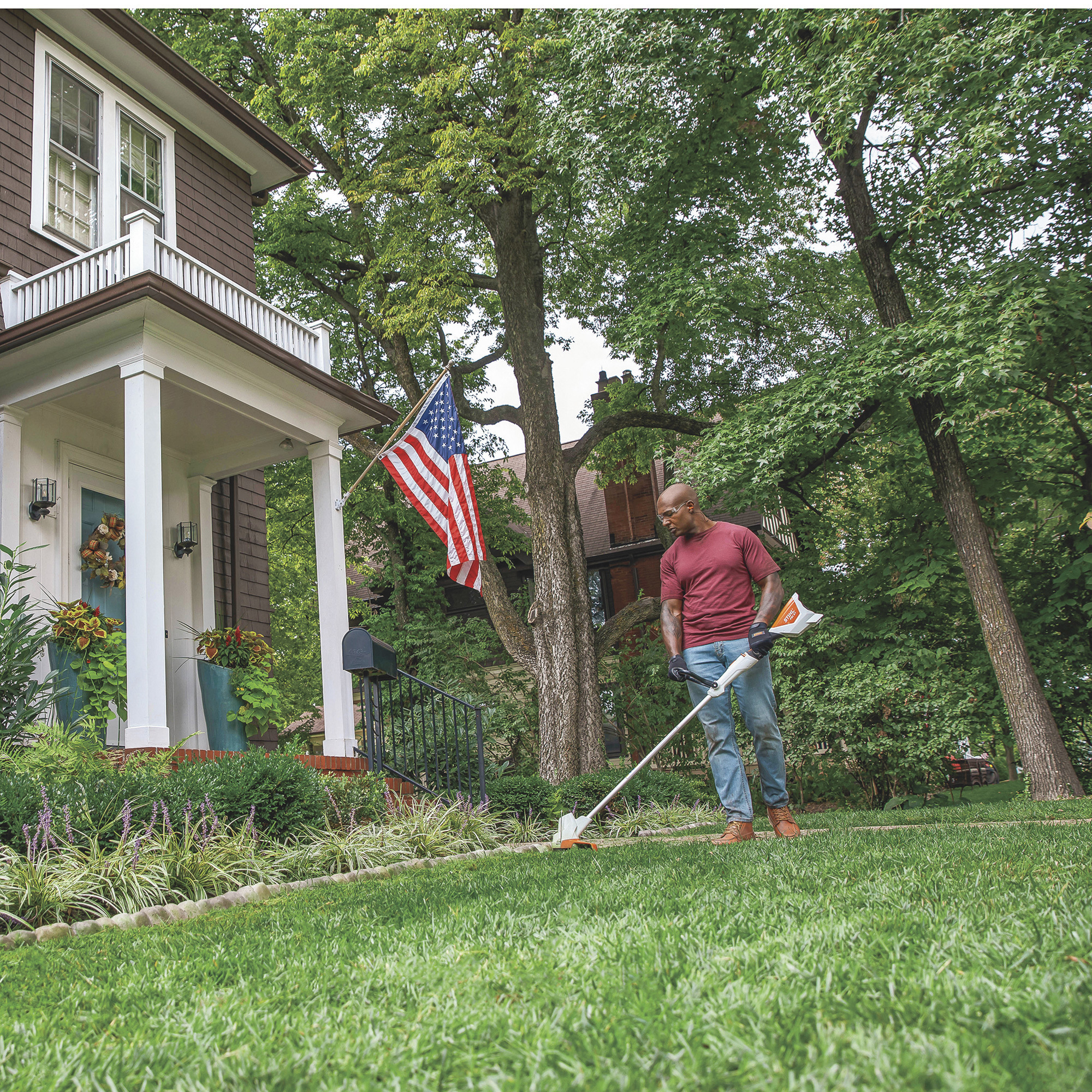 STIHL Battery-Operated FSA 57 Telescoping Straight Shaft String Trimmer ...