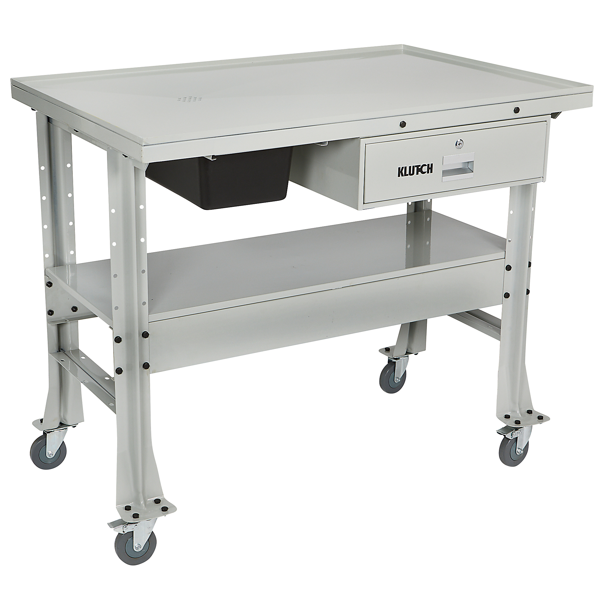 Klutch Heavy-Duty Tear Down Table Workbench w/ Drain, 1000-Lb. Capacity ...