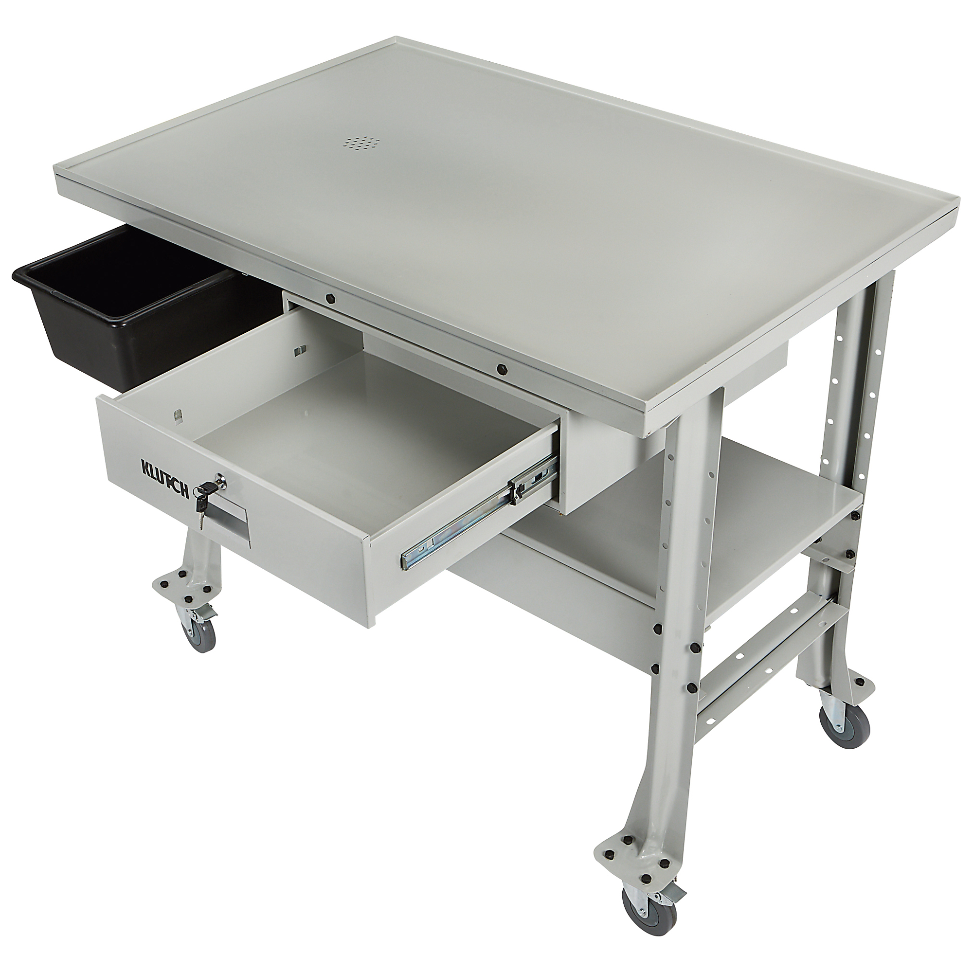 Klutch Heavy-Duty Tear Down Table Workbench w/ Drain, 1000-Lb. Capacity ...