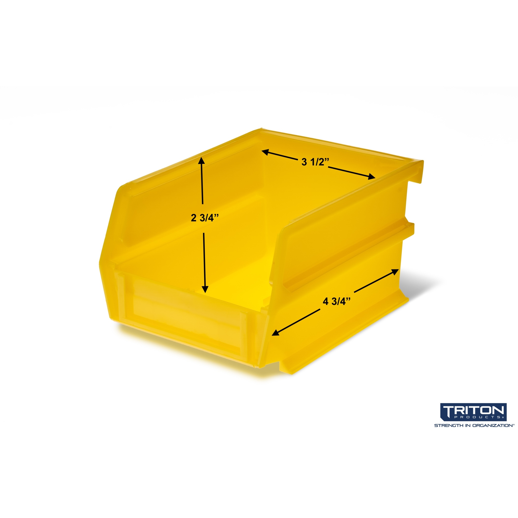 Triton Products LocBin Hanging and Interlocking Bins, 6-Pk., Yellow, 5 ...