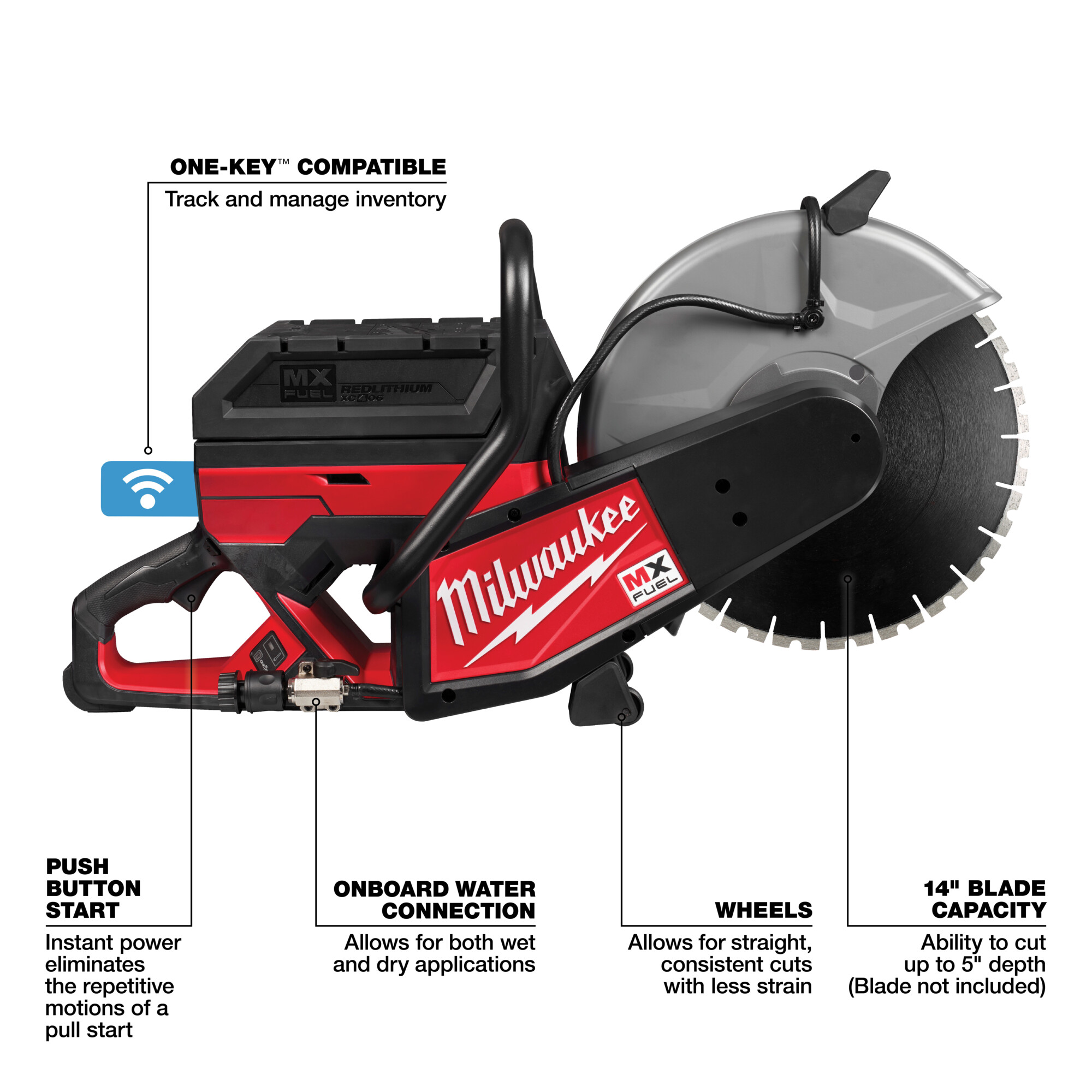 Milwaukee MX FUEL 14in. Cut-Off Saw Kit, Model# MXF314-2XC | Northern Tool