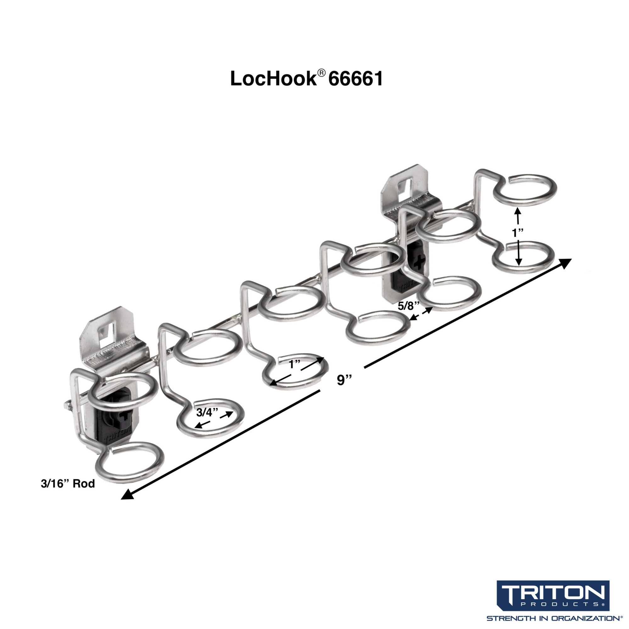 Triton LocHook Stainless Steel Multi-Prong Tool Holder — Model# 66661 ...