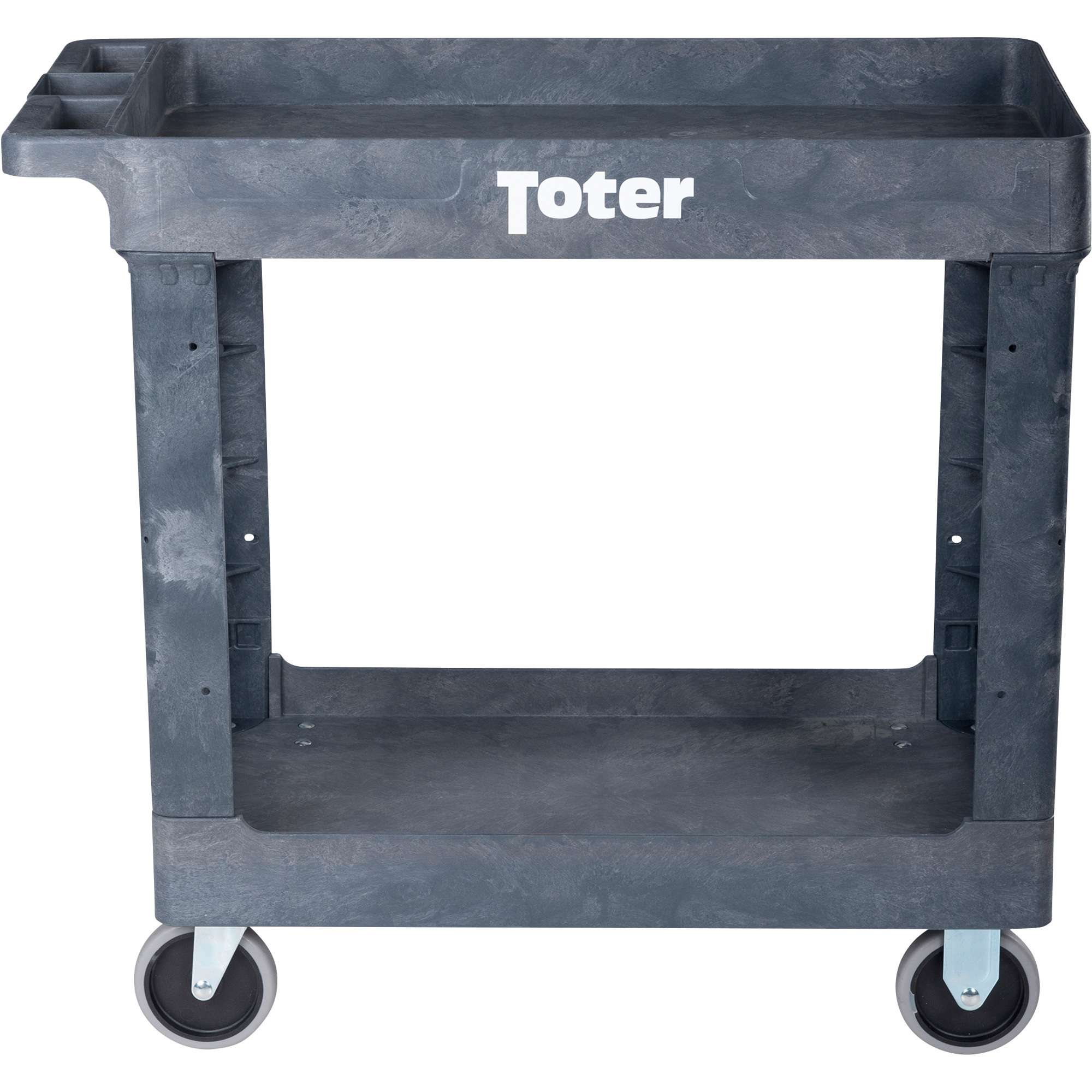 TOTER Flat Utility Cart with Lip - 550-Lb. Capacity, 36in.L x 17in.W x ...