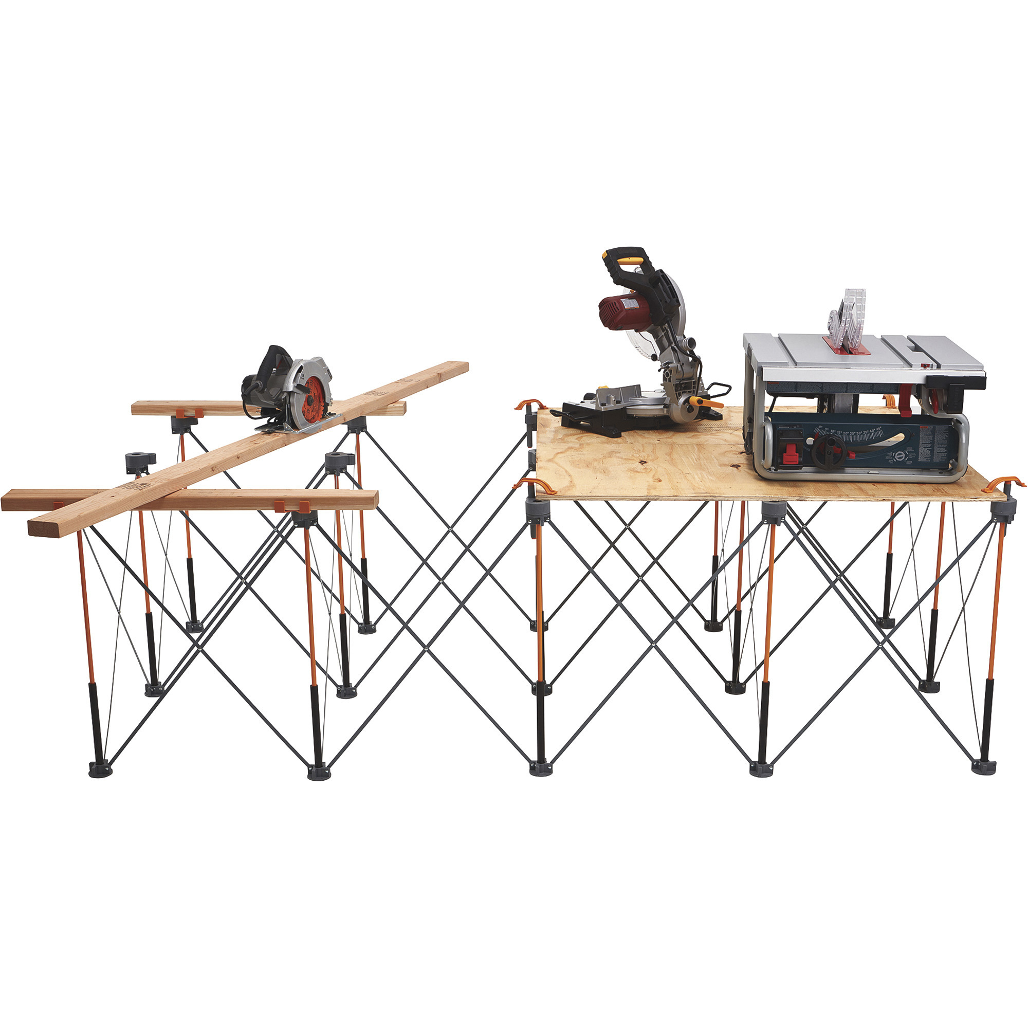 Bora Centipede Folding Portable Work Stand — 4ft. x 8ft., 6000-Lb ...