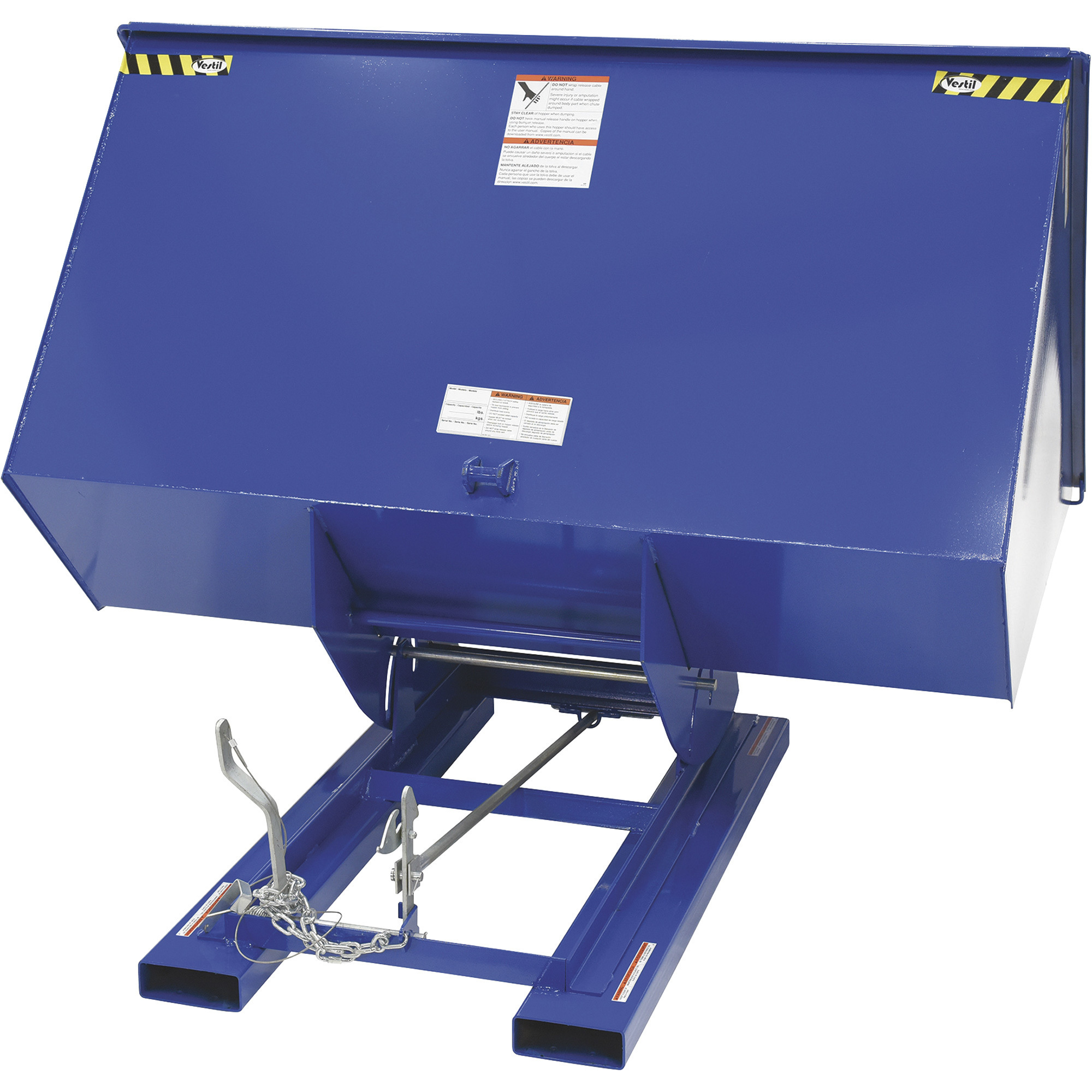 Vestil Self-Dumping Hopper - 67°, 6000-Lb. Capacity, 3 Cubic Yard ...