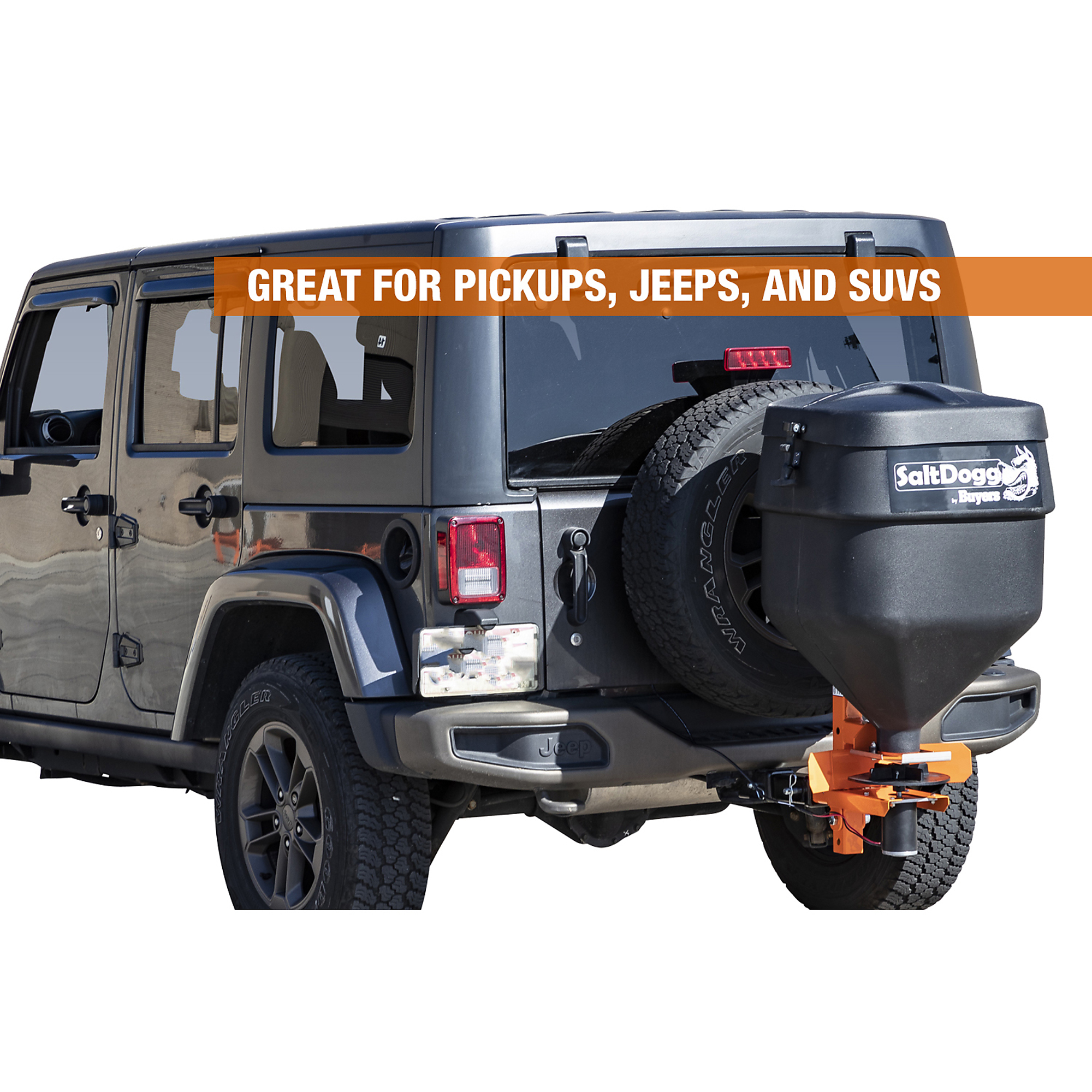Buyers Products SaltDogg, 4.4 Cu Ft Truck SUV Tailgate Mounted Rock ...