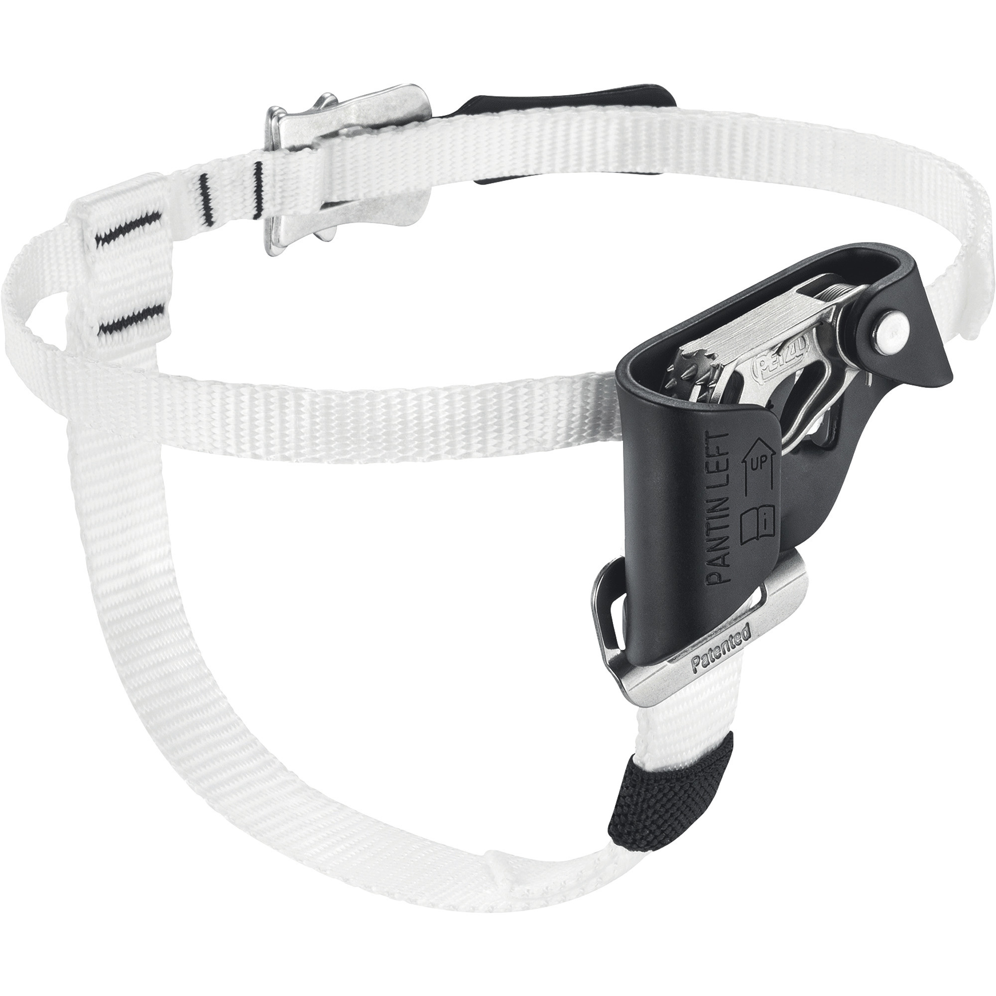 Petzl Pantin Left Foot Ascender - Stainless Steel Cam, Dyneema Straps ...