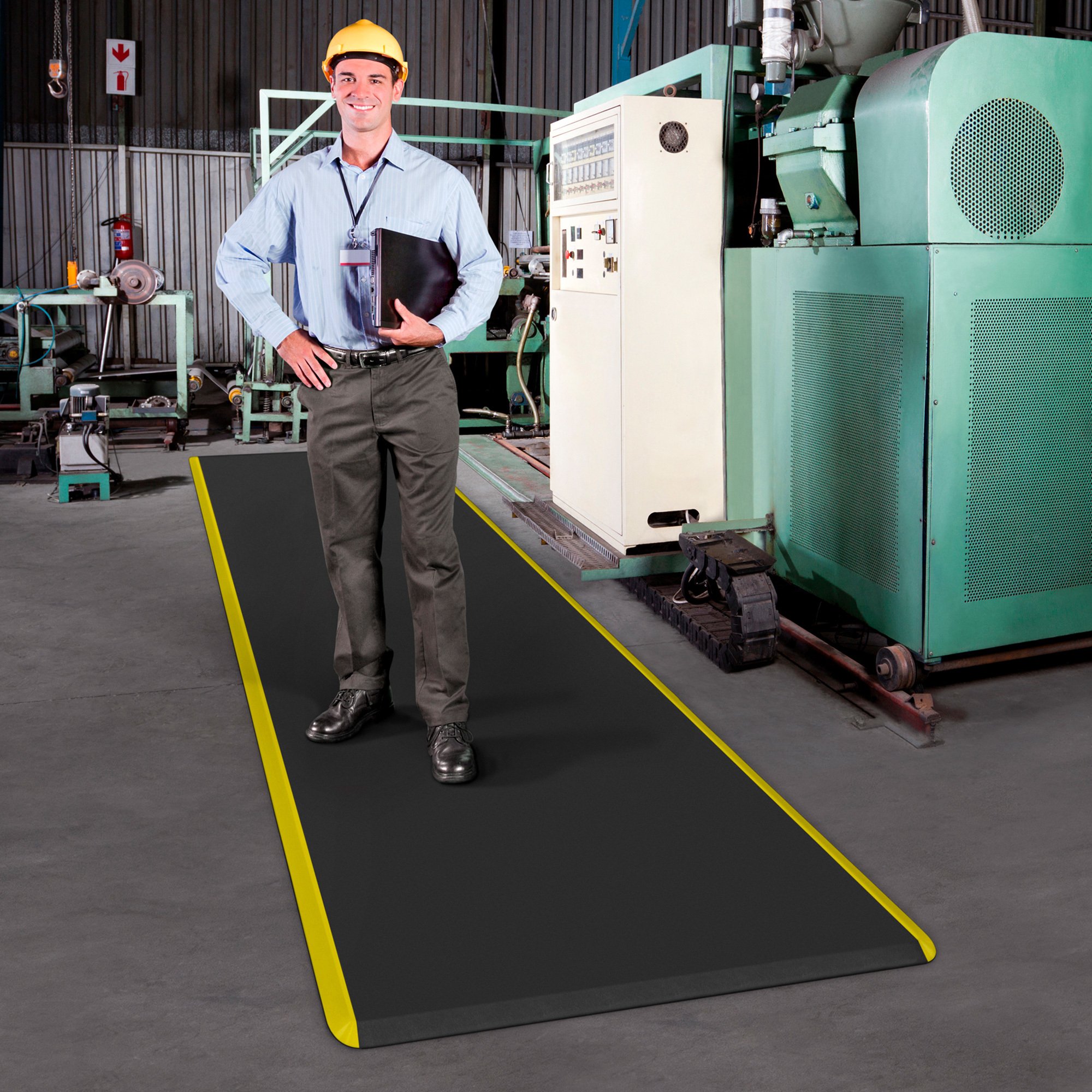 Eco-Pro by GelPro Continuous Comfort Anti-Fatigue Safety Mat — Black ...