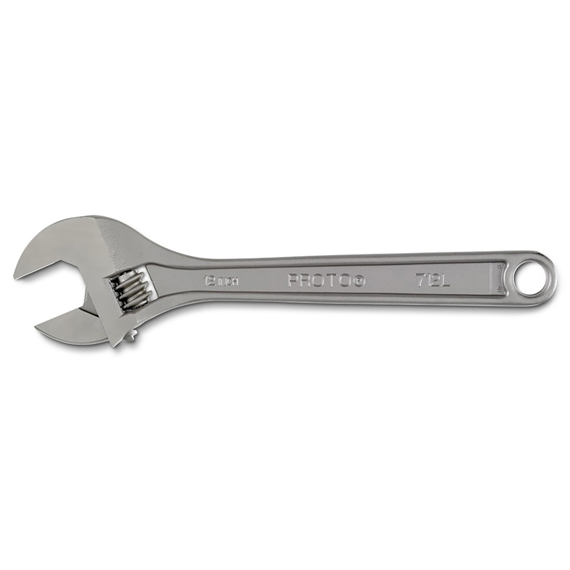 Proto 12in. Clik-Stop Adjustable Wrench — Satin Finish, Model# J712L ...