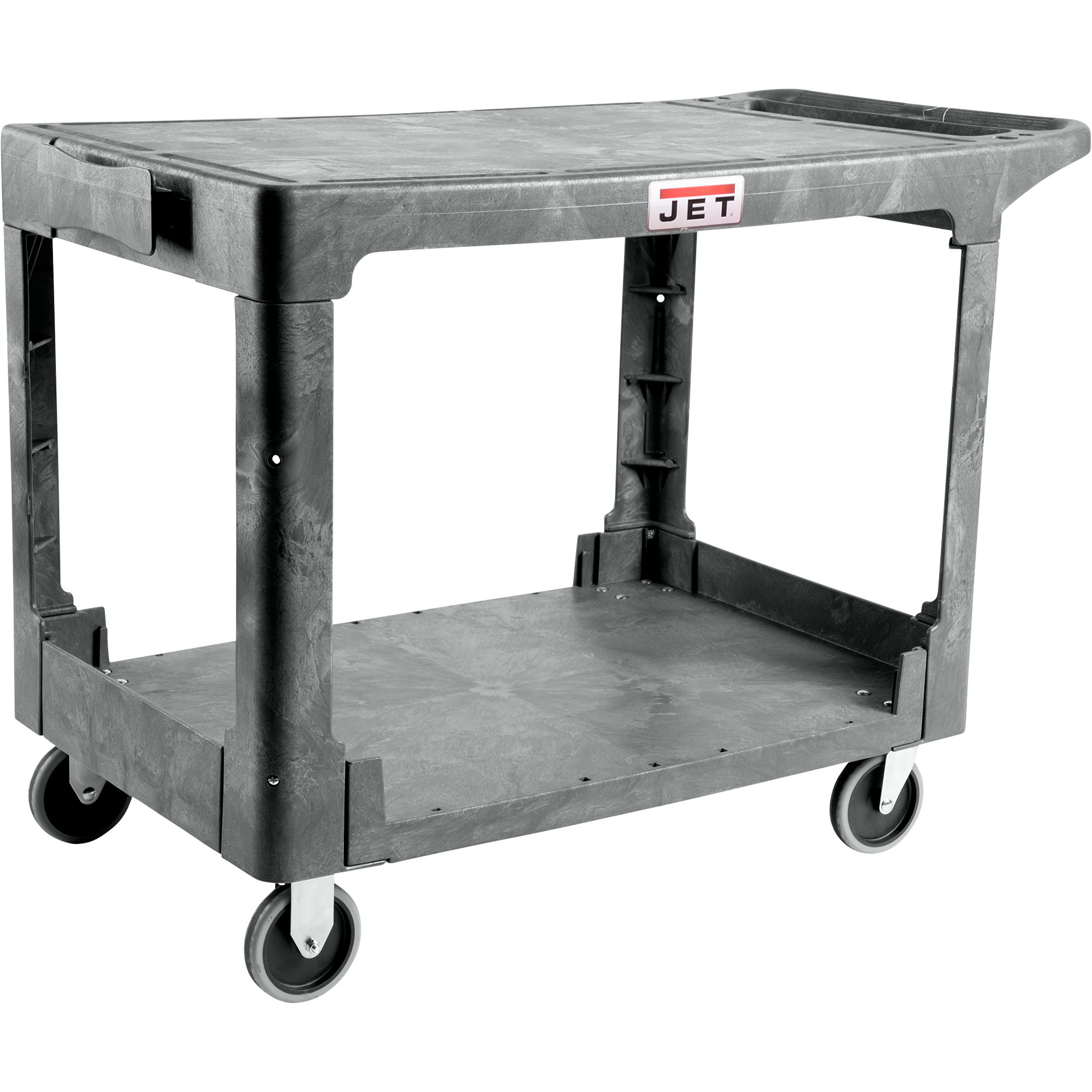 JET Flat Top Resin Utility Cart, 500-Lb. Capacity, 44.88in.in.L x 26 ...