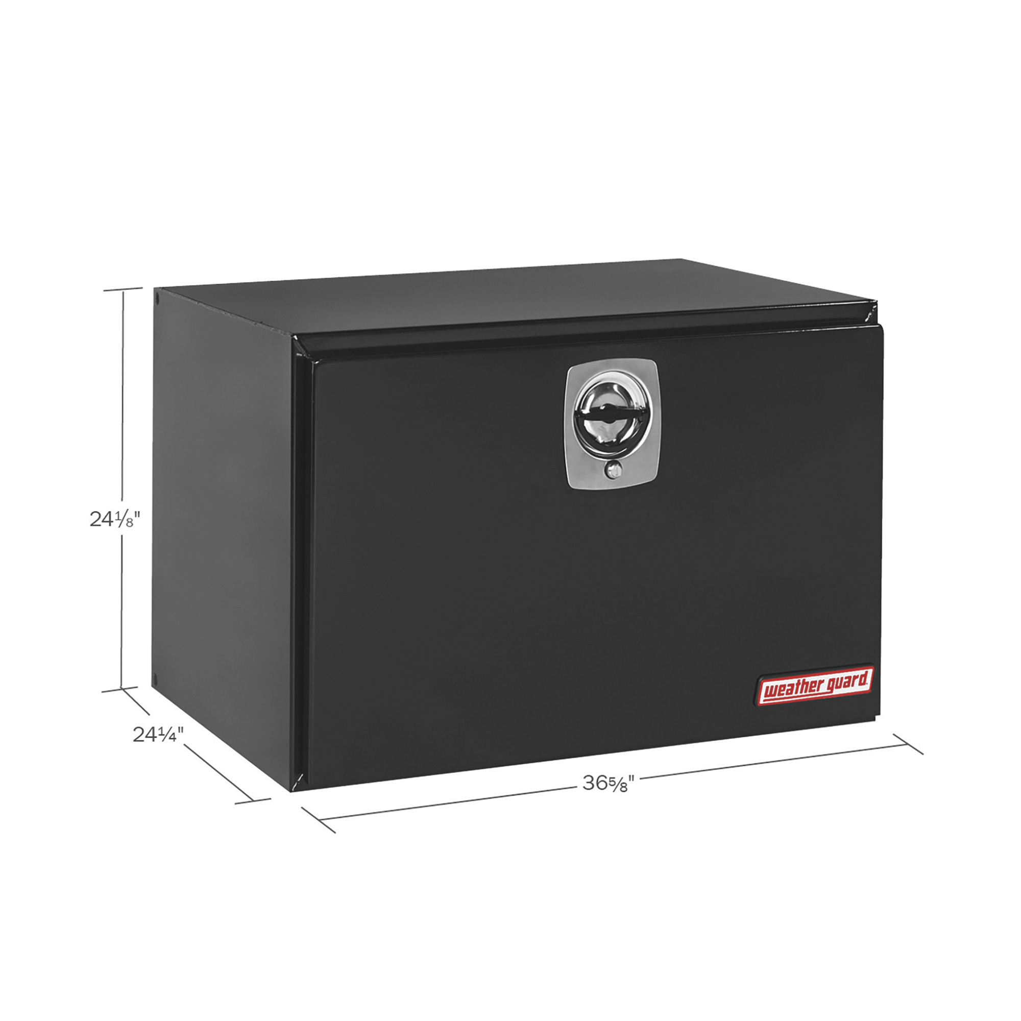 Weather Guard Underbed Jumbo Truck Tool Box — Steel, Gloss Black, 36 ...