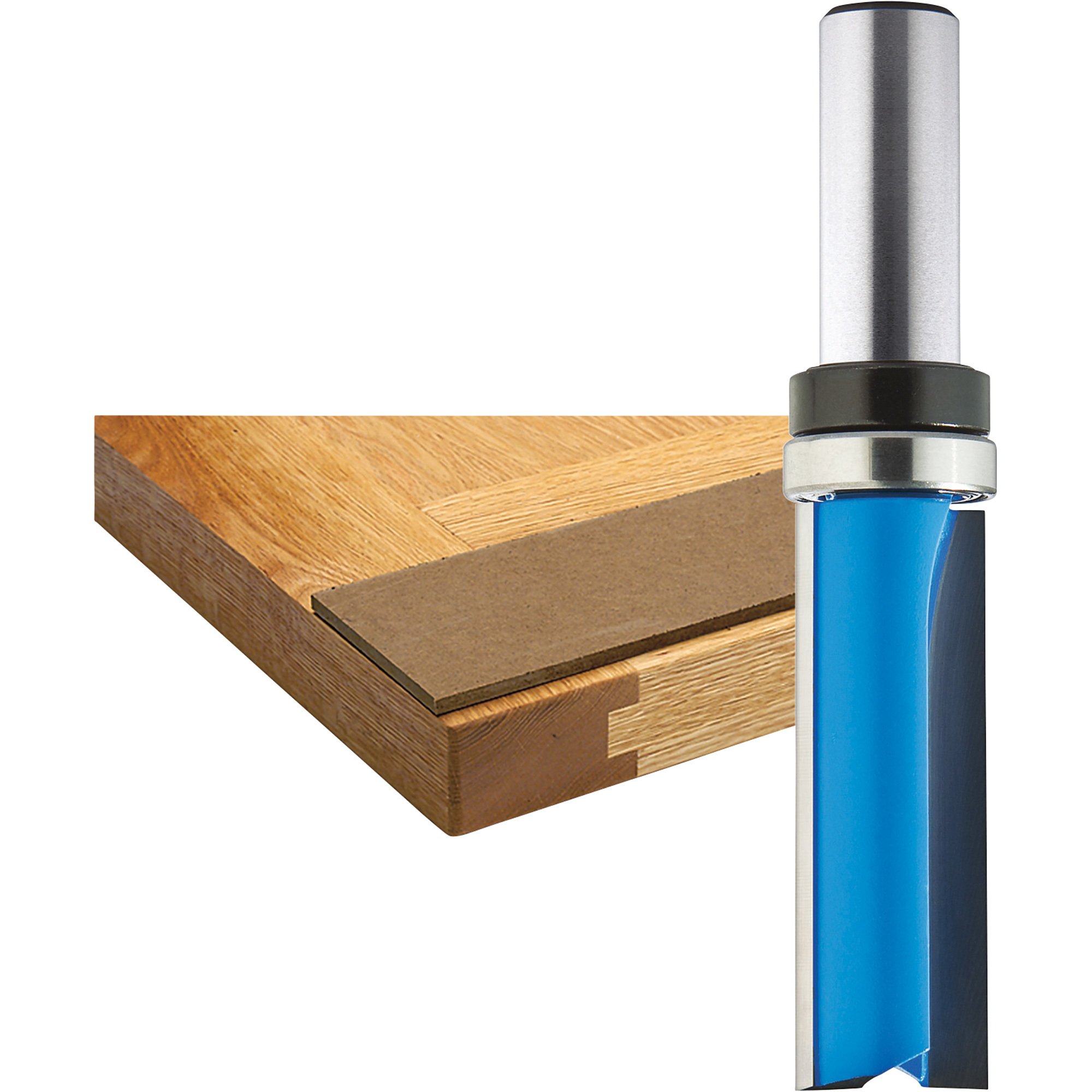 Rockler Pattern Flush Trim Router Bit — 3/4in. Bit Dia., 1 3/4in.H, 1 ...