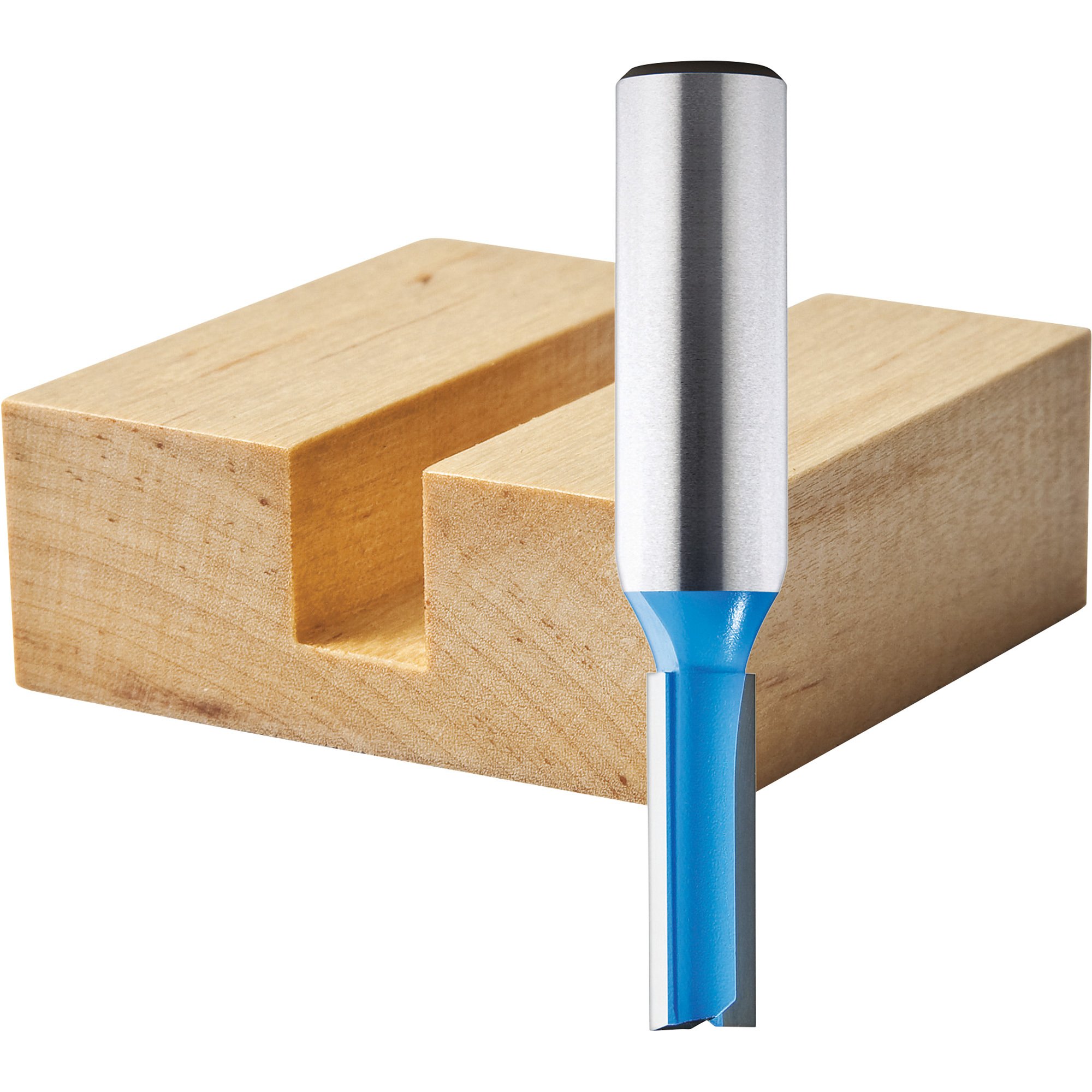 Rockler Straight, 2-Flute Router Bit — 1/2in.D x 1 1/2in.H x 1/2in ...
