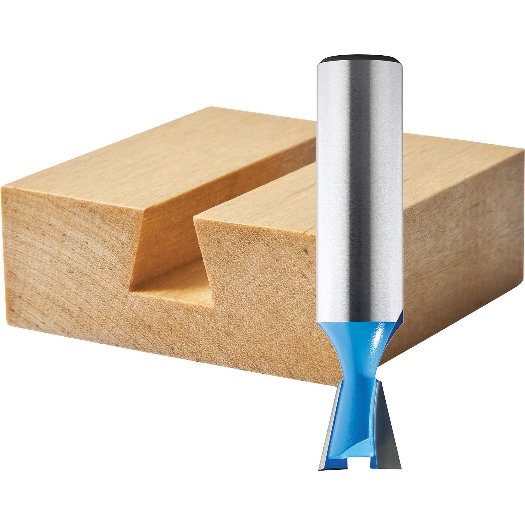 Rockler Dovetail Router Bit — 1/2in. Cutting Width, 14°, 1/4in. Shank ...