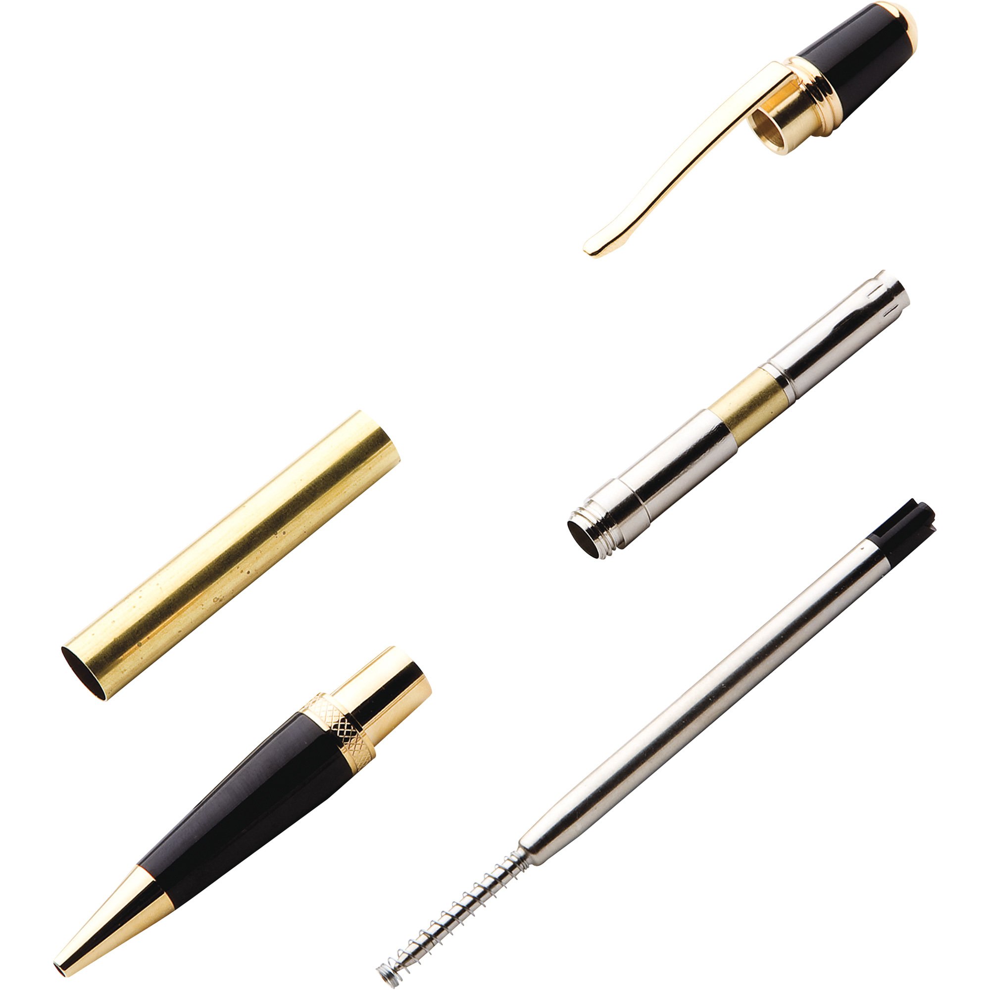 Rockler Manhattan Ballpoint Pen Hardware Kit — Gold, Model# 43431 ...